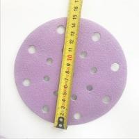 China Sticky PSA 150mm Round Sanding Disc for Woodwork Polishing Purple Color Free Samples for sale