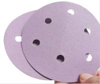 China Sticky PSA 150mm Round Sanding Disc for Woodwork Polishing Purple Color Free Samples for sale