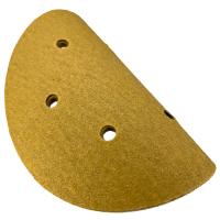 China Sanding Disc 6 Holes Yellow Sandpaper Plate for Customized Furniture Wood Metal Polishing for sale