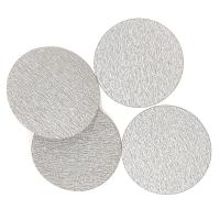 China 5inch 6inch Dry Polishing White Abrasive Disc with Hook Loop Design and Aluminum Oxide for sale