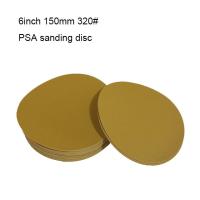 China D Weight Paper Gold Sanding Discs 8-Hole Dustless Hook and Loop Grit 60 80 120 220 320 400 600 800 for sale