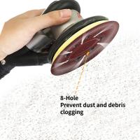 China 6inch Red Aluminum Oxide Abrasive Disc for Orbital Sander 40-400 Grit Hook and Loop for Wood Metal Polish OBM Supported for sale