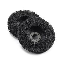 China 4.5 Inch Stripping Wheel 115mm Diameter Purple Black Color Abrasive Cleaning Strip Disc for sale