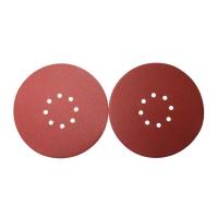 China Hook and loop backing material 215mm 8 holes 225mm sanding disc for drywall sandpaper disc for sale