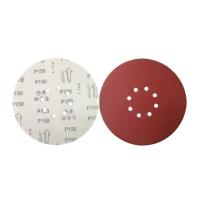 China Hook and loop backing material 215mm 8 holes 225mm sanding disc for drywall sandpaper disc for sale
