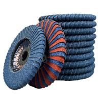 China Metal Grinding Flap Disc Wheel with Aluminum Oxide Max Speed 13000rpm Grain 40 -600 for sale