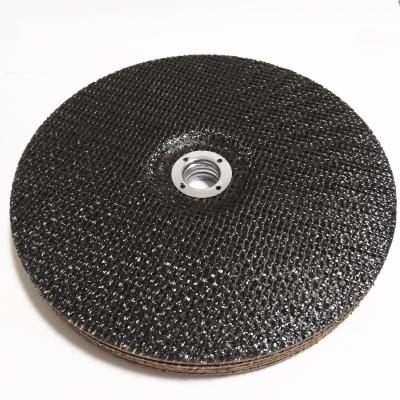China Flap Disc Abrasive Tools with 2 Metal Rings and Black 107 Fiberglass Backing Plate Pad for sale