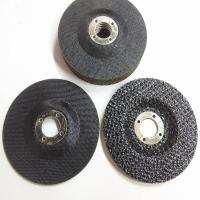 China Flap Disc Abrasive Tools with 2 Metal Rings and Black 107 Fiberglass Backing Plate Pad for sale