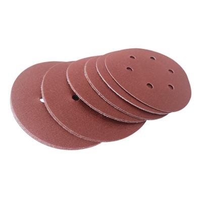 China 150mm 8 hole purple orbital sanding disc for D weight paper grit 40-2000 long-lasting for sale
