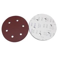 China 150mm 8 hole purple orbital sanding disc for D weight paper grit 40-2000 long-lasting for sale