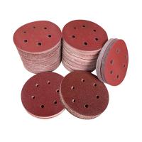 China 150mm 8 hole purple orbital sanding disc for D weight paper grit 40-2000 long-lasting for sale