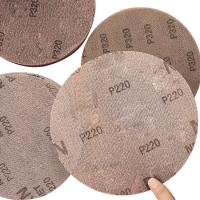 China Disc Hook Loop Dust Free Aluminum Oxide P40-P800 Grit Mesh Sanding Disc for Polishing 6/9 Inch Screen for sale