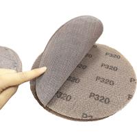 China Disc Hook Loop Dust Free Aluminum Oxide P40-P800 Grit Mesh Sanding Disc for Polishing 6/9 Inch Screen for sale