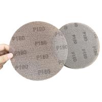 China Disc Hook Loop Dust Free Aluminum Oxide P40-P800 Grit Mesh Sanding Disc for Polishing 6/9 Inch Screen for sale