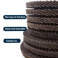 China Flap Disc Abrasive Aluminum Grinding Wheel for Metal Polishing Grit P40 P60 80 100 120 for sale