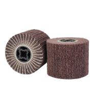 China Aluminum Non Woven Flap Abrasive Wire Drawing Wheel for Smooth and Precise Polishing for sale