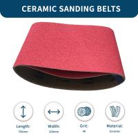 China 40 Grits Ceramic Sanding Belt 1/2X18 Inches 200*750mm for Wood Sanding and Levelling for sale