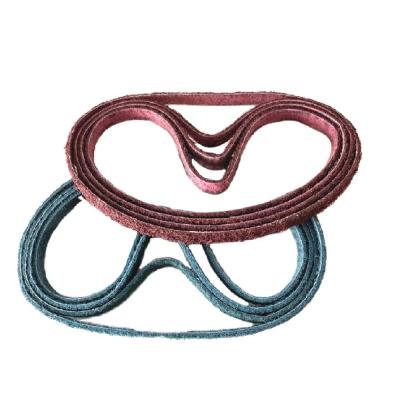 China Direct Supply Nylon Belt for Non Woven Surface Conditioning Abrasive Grinding RED Belt for sale