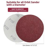 China Abrasive Disc Hook and Loop Sanding Disc Round 4.5
