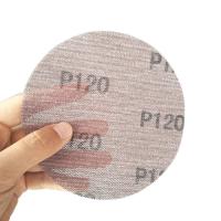 China 80 100 120 150 320 Grit Dust Free Mesh Sanding Pads 5 Inch Hook and Loop 50pcs/box for sale