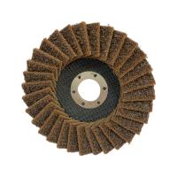 China Surface Conditioning Non-woven Flap Disc with Flat Shape and T27 Flat Center 115x22mm for sale
