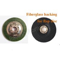 China Flap Disc Fiberglass Backing Plate 90mm 6 1 Layers Ring 2metal Rings With Black Paper for sale