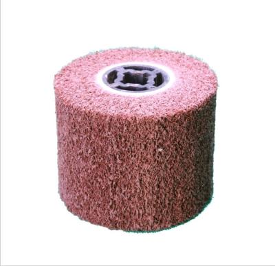 China Non-Woven Flap Wheels 120x100mm Ideal for Wire Drawing Satin Finish on Metal Surfaces for sale