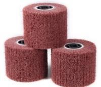 China Non-Woven Flap Wheels 120x100mm Ideal for Wire Drawing Satin Finish on Metal Surfaces for sale