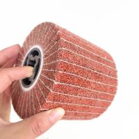 China Non-Woven Flap Wheels 120x100mm Ideal for Wire Drawing Satin Finish on Metal Surfaces for sale