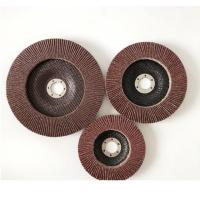China 25X18MM Fiberglass Backing Pad Flexible Aluminum Oxide Flap Disc for Metal Grinding for sale
