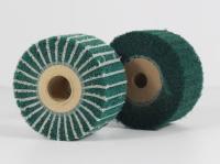 China Non-Woven Flap Wheels 120x100mm Ideal for Wire Drawing Satin Finish on Metal Surfaces for sale