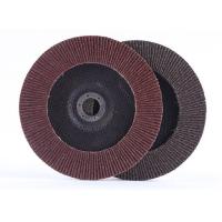 China 25X18MM Fiberglass Backing Pad Flexible Aluminum Oxide Flap Disc for Metal Grinding for sale