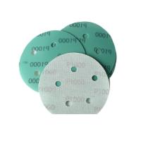 China 5 Inch Sandpaper Green Water Proof Sanding Paper Abrasive for Customized Size for sale