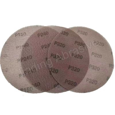 China Dust Free 225mm Aluminium Oxide Abrasive Sanding Screen Sand Net Mesh Disc for Sander for sale