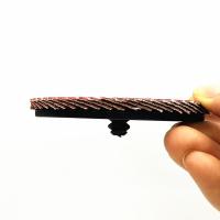 China Red 2inch Flexible Mini Flap Disc for Grinding and Polishing Quick Change Disc Male Type R Threaded for sale