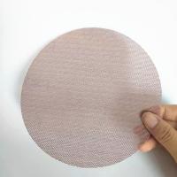China 5 Inch Hook Loop Sanding Discs for Metal Wood Steel Red Assort Grit Dust Free Abrasive for sale