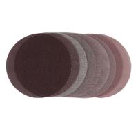 China 5 Inch Hook Loop Sanding Discs for Metal Wood Steel Red Assort Grit Dust Free Abrasive for sale