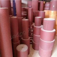 China Red 46*50M Jumbo Sandpaper Aluminum Oxide Emery Sanding Belt Emery Abrasive Cloth Rolls for sale