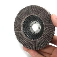 China 115mm T27 T29 Calcined Alumina Flap Disc with Inner Hole Abor Size 16mm 22mm or Threaded for sale