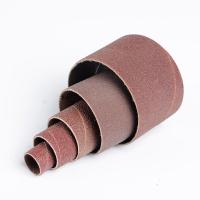 China Red Aluminum Oxide Polishing Sand Paper Spindle Sanding Sleeves Bands for Nail Drill Bits for sale