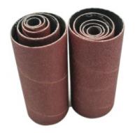 China Red Aluminum Oxide Polishing Sand Paper Spindle Sanding Sleeves Bands for Nail Drill Bits for sale