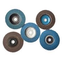 China 115x22mm T29 Type Ceramic Flap Disc for Paint Removal Featuring Fiberglass Backing Plate for sale