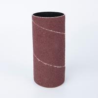 China Smooth Red Aluminum Oxide Spindle Sanding Drum Sleeves Set with Hook and Loop Backing for sale