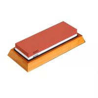 China 611g Aluminum Oxide Scythe Whetstones Oval Silicon Carbide Whetstone for sale