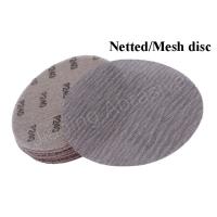 China Aluminum Oxide Abrasive 6 Inch Mesh Sanding Discs Hook and Loop 80 100 120 150 320 Grit for sale