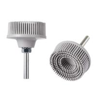 China Metal Coating Removal Disc with 6mm Shank 2 Inch Bristle Disc Grits120 80 50 and Emery for sale