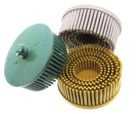 China Metal Coating Removal Disc with 6mm Shank 2 Inch Bristle Disc Grits120 80 50 and Emery for sale