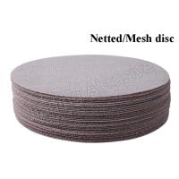 China Aluminum Oxide Abrasive 6 Inch Mesh Sanding Discs Hook and Loop 80 100 120 150 320 Grit for sale