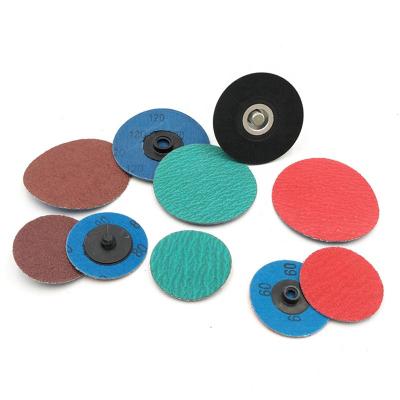 China 2inch 3inch Zirconia Abrasive 577F 2 Roll Lock Disc Sanding for Metal Steel 100pcs/bag for sale