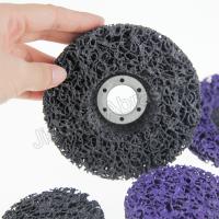 China Versatile Abrasive Tools with Blue Poly Strip Wheels in Black Purple and Orange for sale